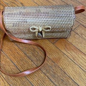 Bags | Straw Crossbody Bag | Poshmark